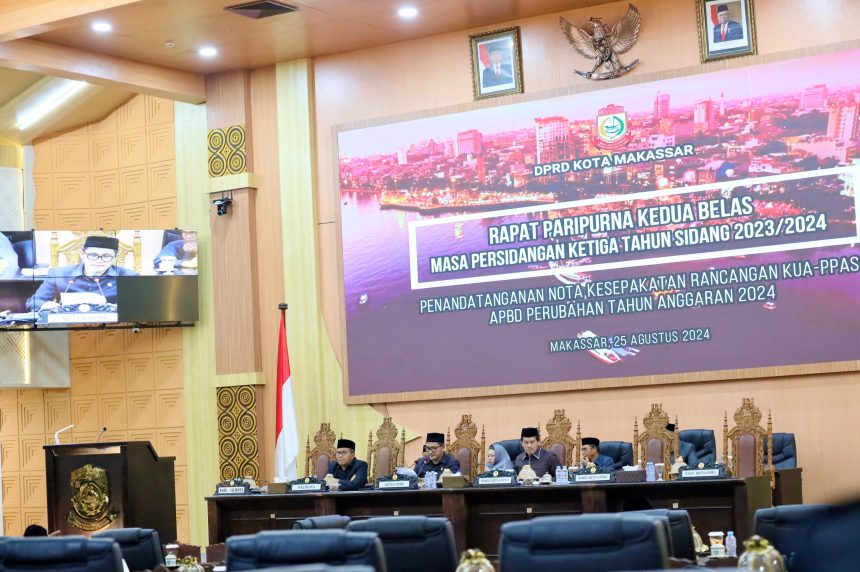 DPRD dan Pemkot Makassar Sepakati KUA-PPAS APBD Perubahan 2024